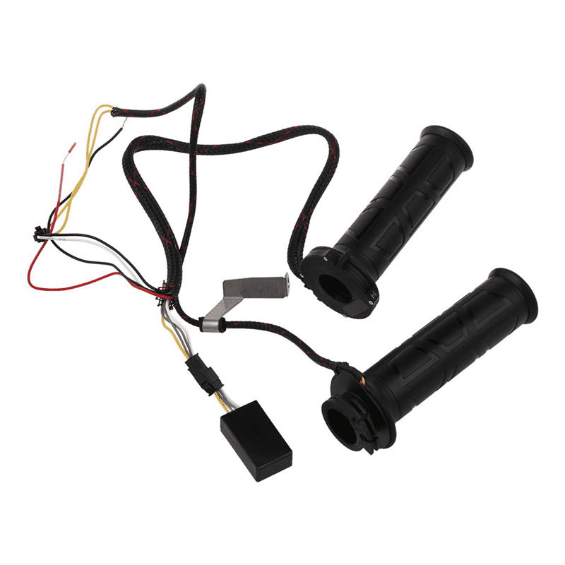 7/8 Motorcycle Heated Handlebar Electric Hot Grips 12V Handle Warmer ...