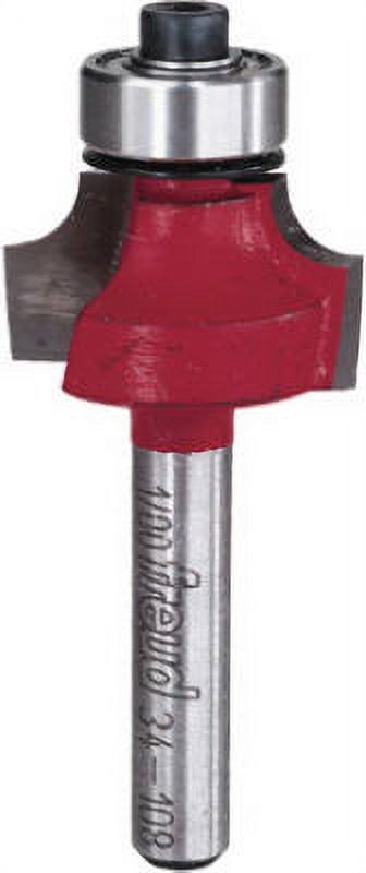 7/8" Overall Diameter Carbide Rounding Over Router Bit 1/4" Shank 3 ...
