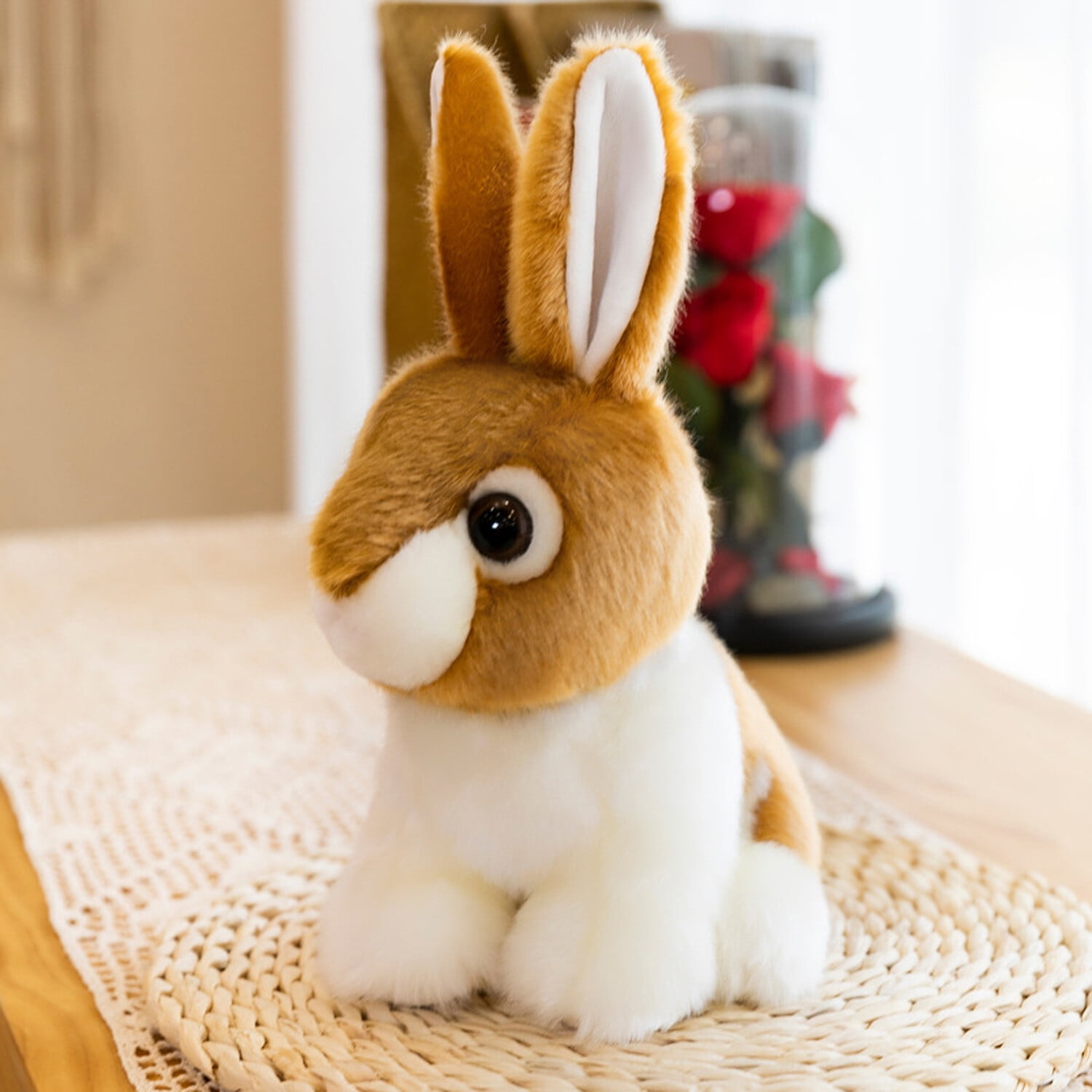 7.8" Plush Rabbit Toys for Toddlers Kids, Realistic Fun Bunny Pet ...