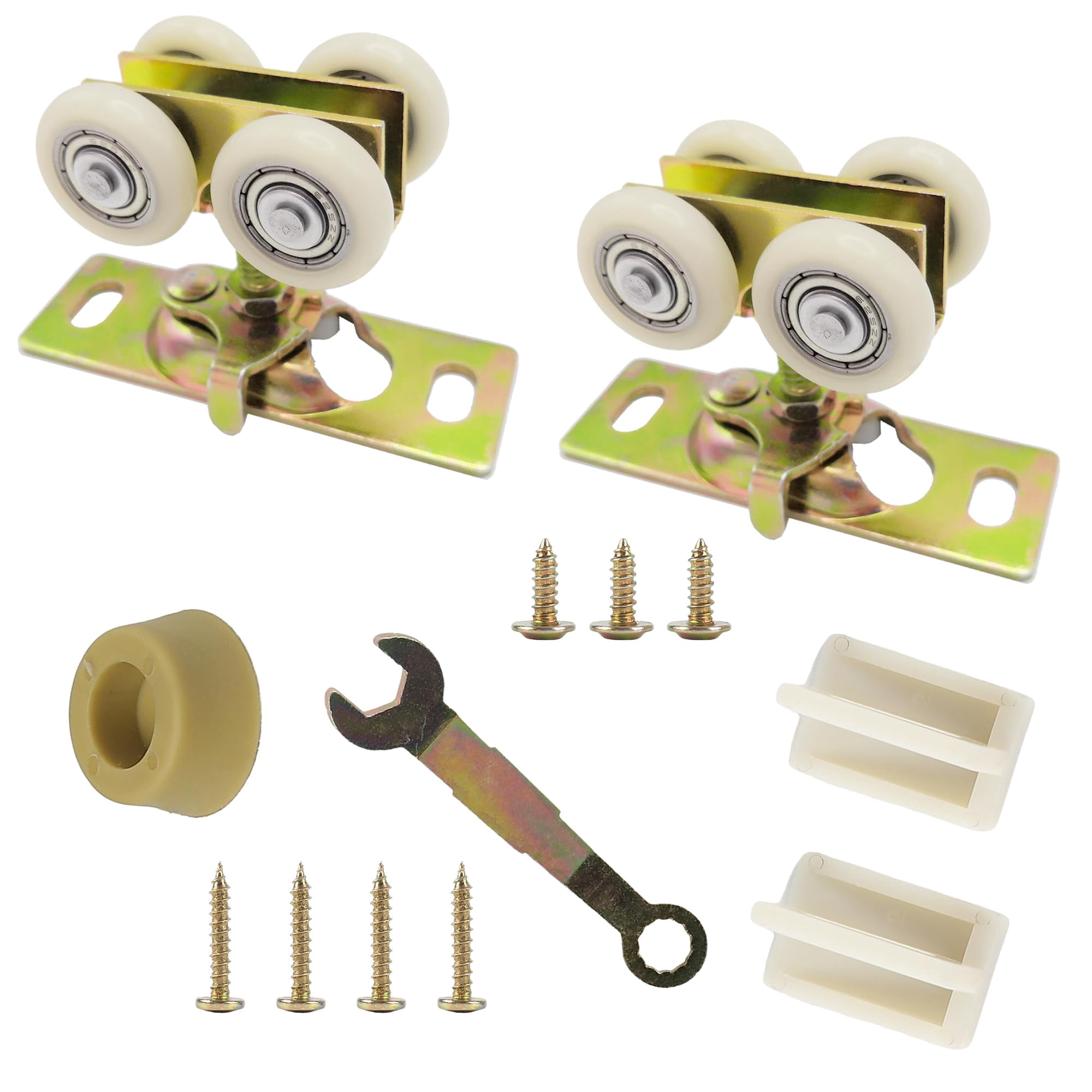 7/8" Pocket Door Ball Bearing Quad Hangers Fit Cox Series 32 and ...