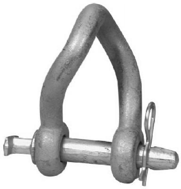 7/8" Short Body Galvanized Twisted Clevis 3/4" Pin Diameter Forged & H ...