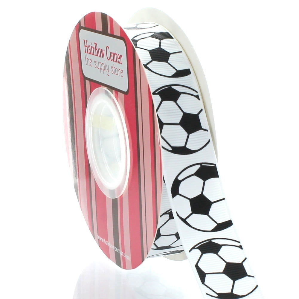 7/8" Soccer Ball Grosgrain Ribbon 100 Yard - Walmart.com