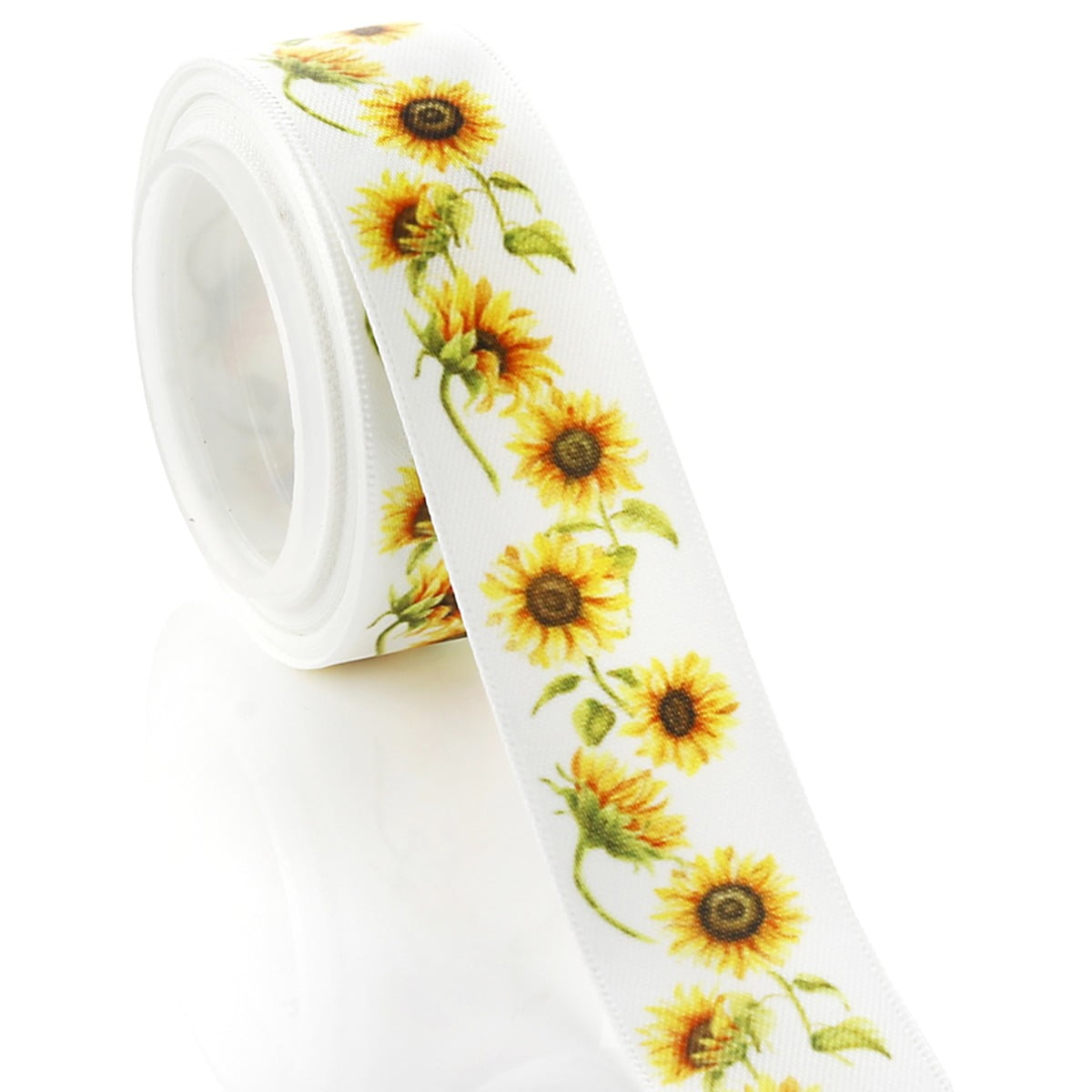 7/8" Sunkissed Sunflowers Satin Ribbon 5 Yards - Walmart.com