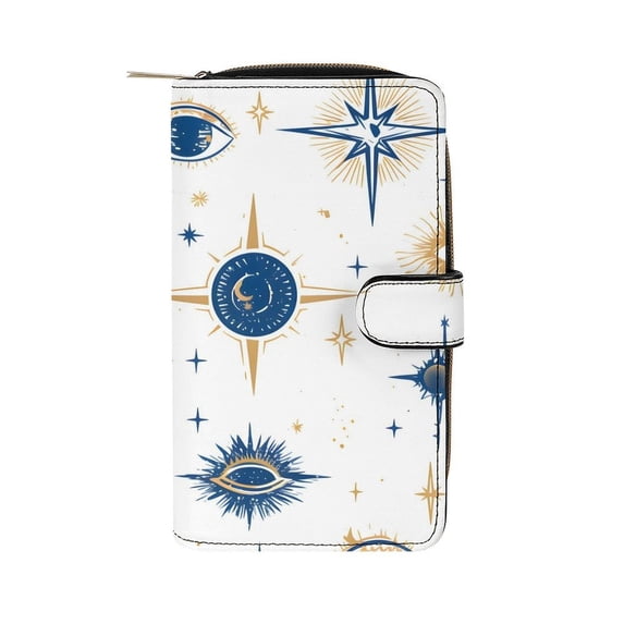 7.8 X 4.3 In Multi-Functional Leather Wallet Durable Soft And ...