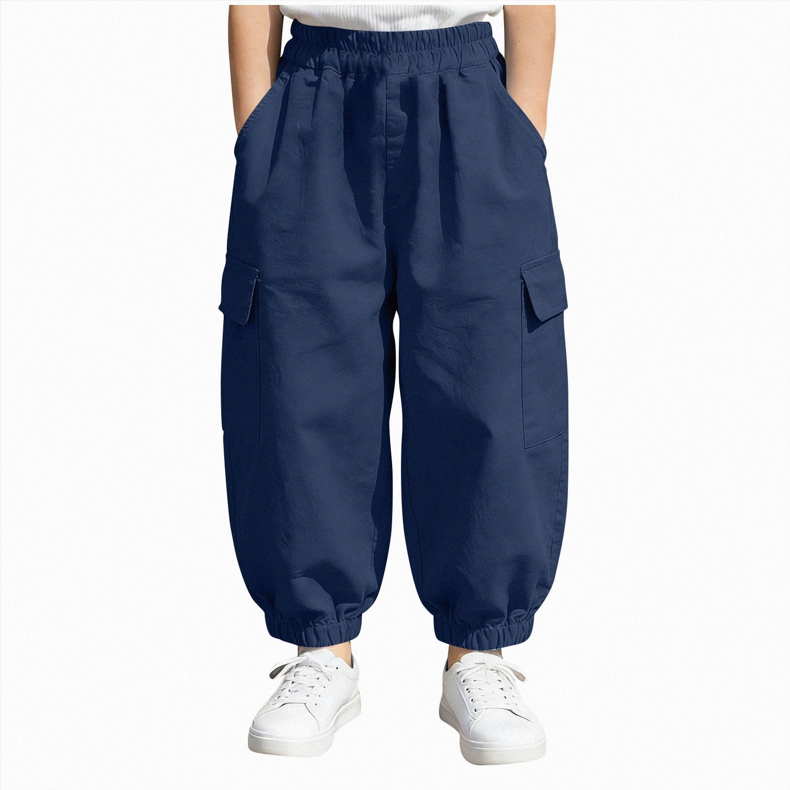7-8 Years Boys Cargo Trousers Cotton Jogging Bottoms Boy Pants Leisure ...