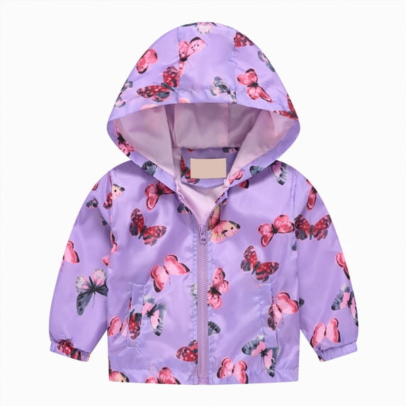 7-8 Years Child Toddler Rain Jacket Kids Cartoon Windbreaker Coat Baby ...