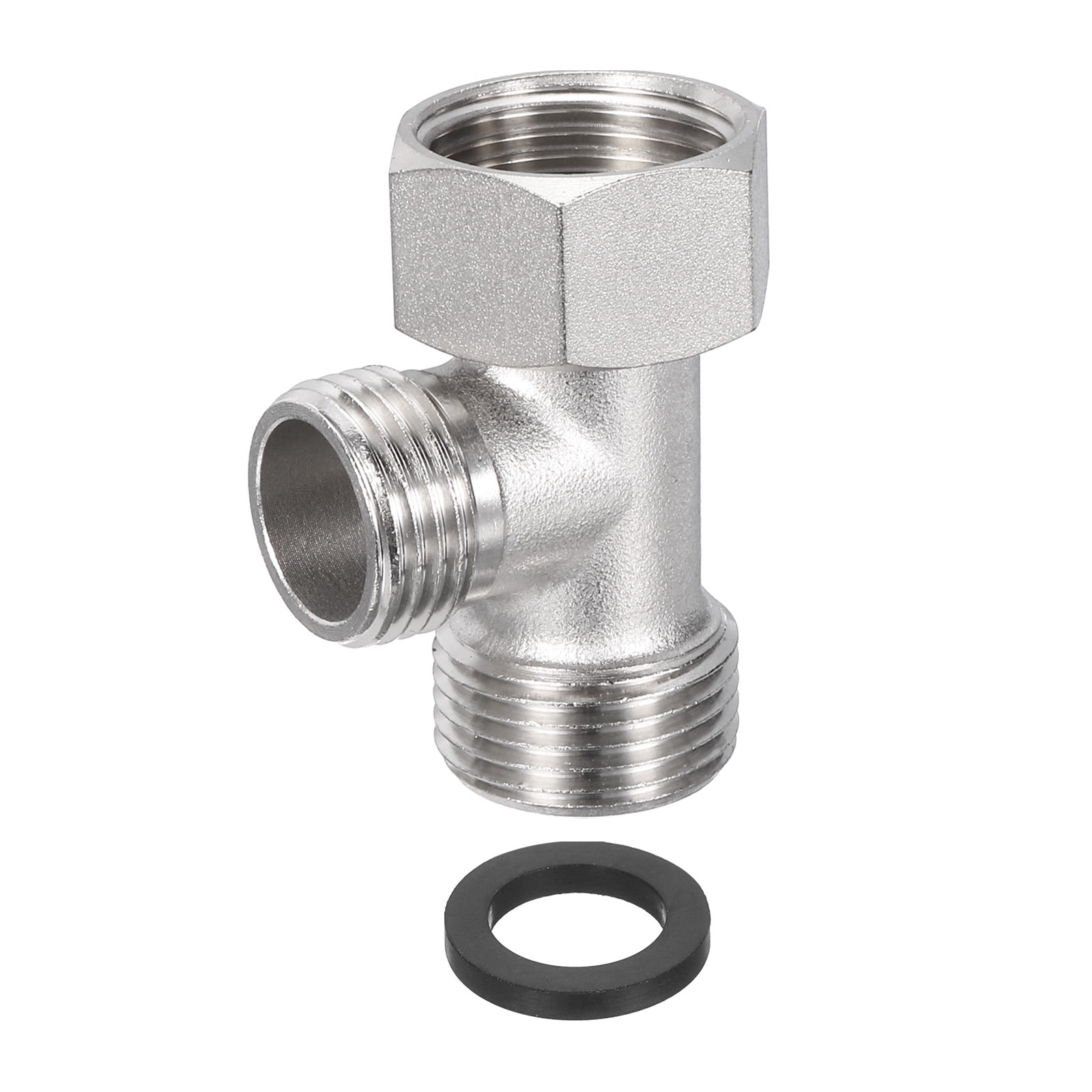 Uxcell 7/8" and G1/2 Polished Bidet T Valve Adapter for Handheld Bidet ...