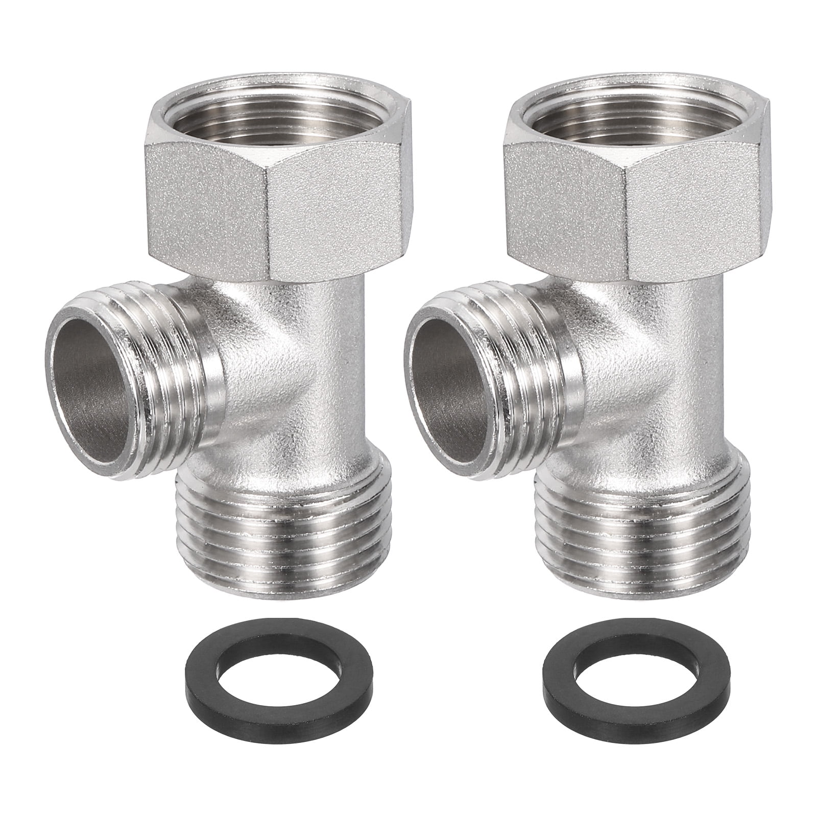 7/8" and G 1/2 Polished Bidet T Valve Adapter for Handheld Bidet T ...