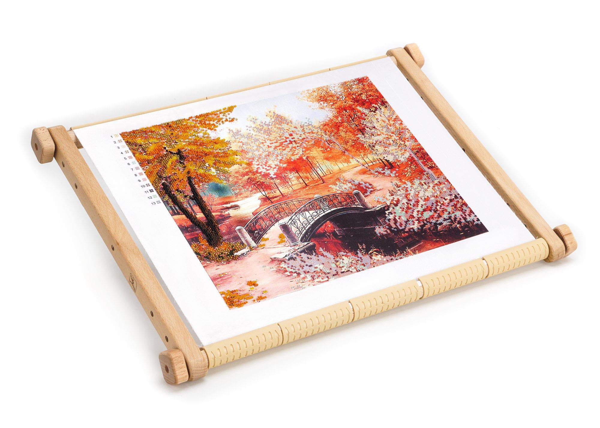 7.8 in. x 9.4 in Needlepoint Embroidery Tapestry Scroll Frame Made of ...