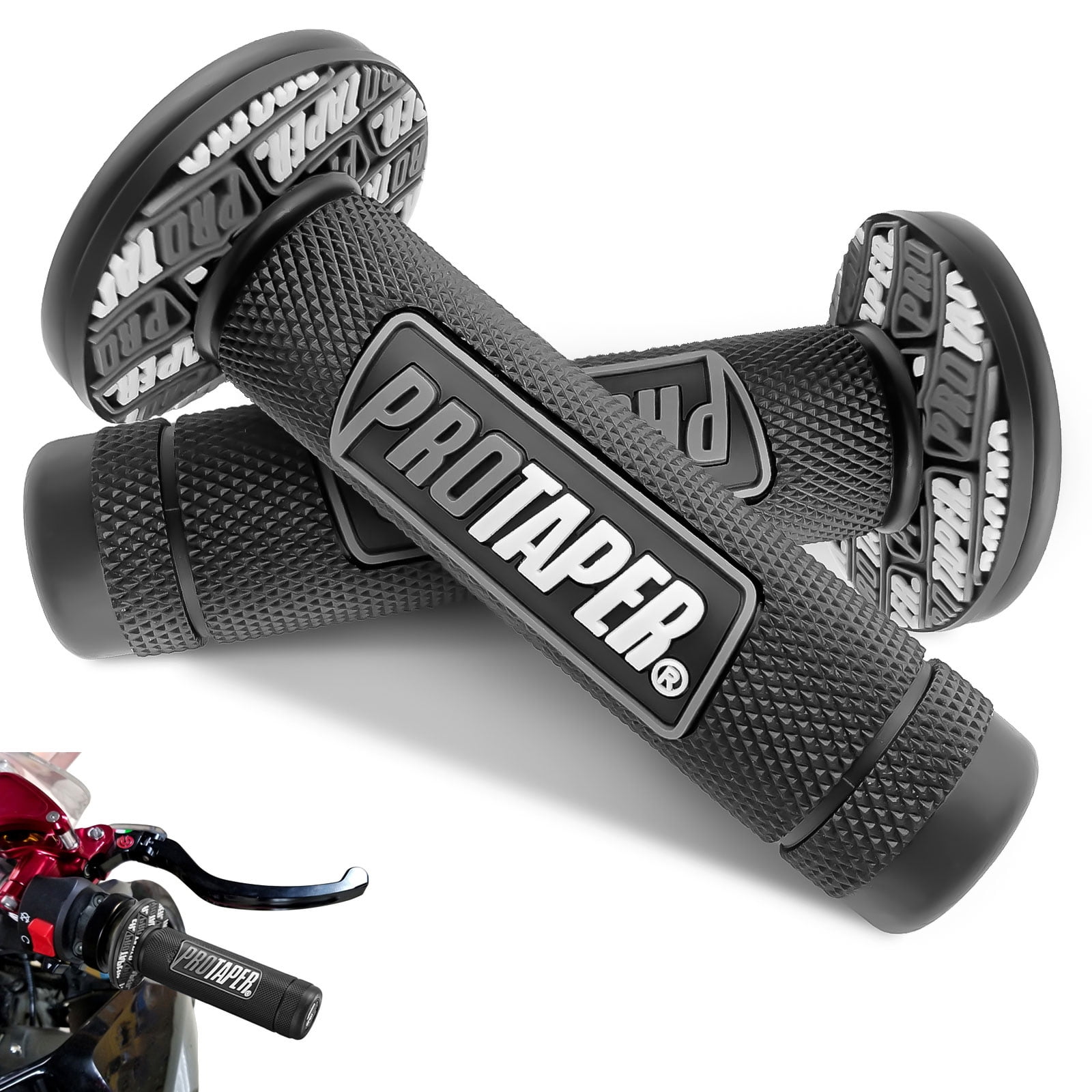 7/8 inch Motorcycle Handle Grips, Dirt Bike 22mm 24mm for ATV, UTV ...