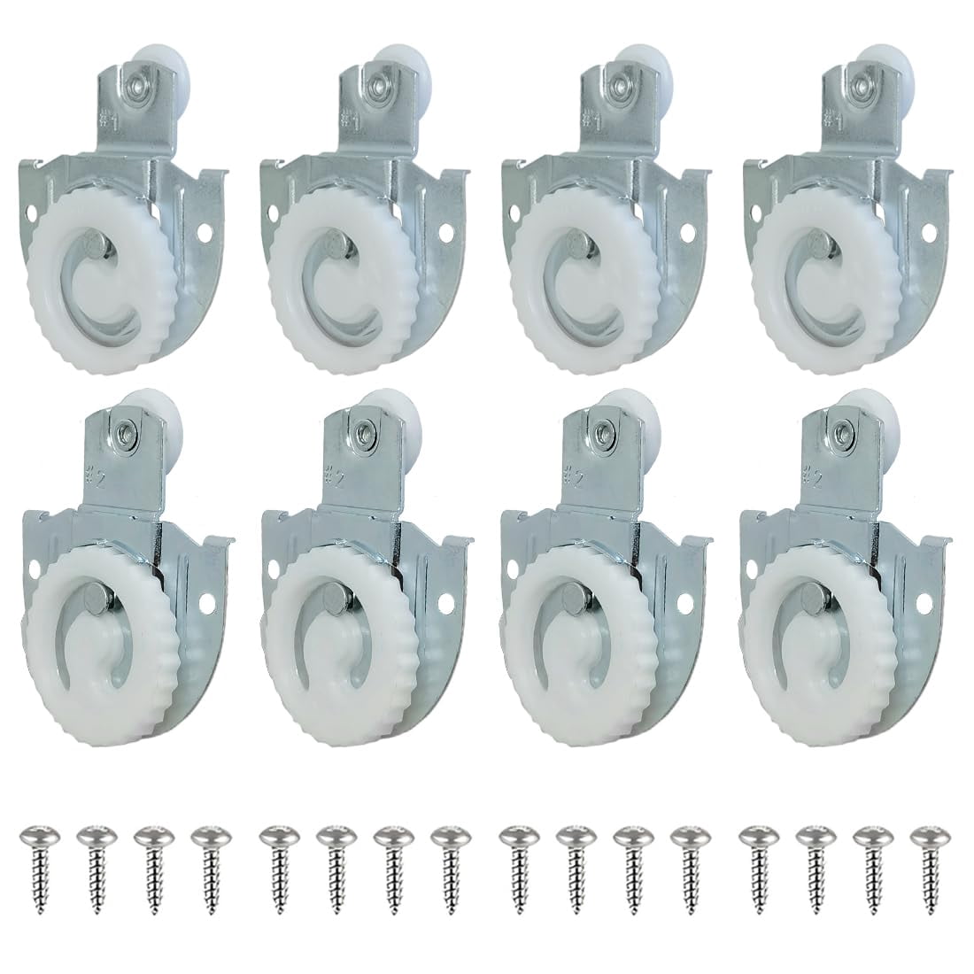 7/8-inch sliding wardrobe door rollers replacement includes #1#2 ...