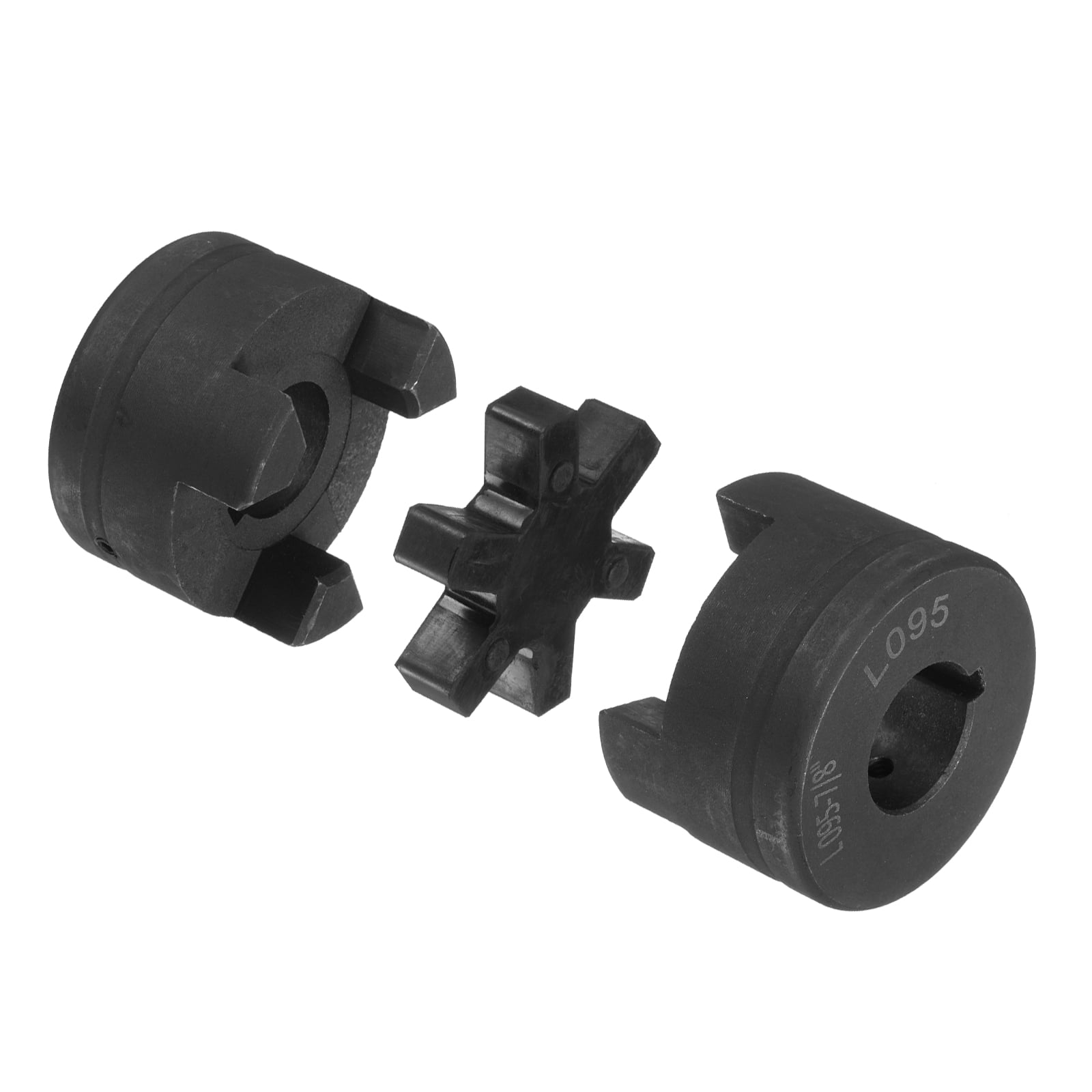 7/8 " to 7/8" L095 Flexible 3-Piece L-Jaw Coupling Coupler Set & Buna-N ...