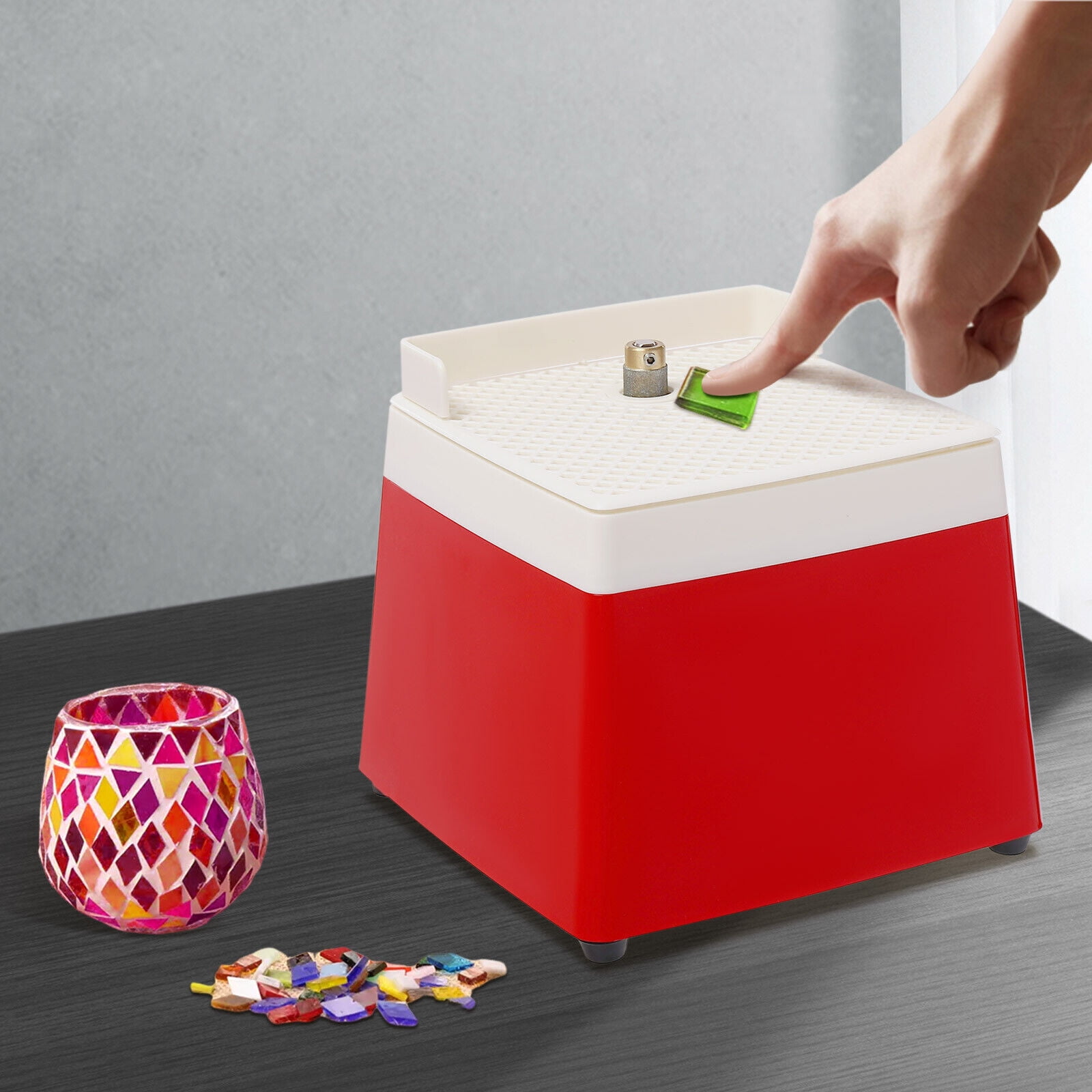 7.87*7.87*6.69in Electric Grinder 110V 65W Stained Glass Grinder ...