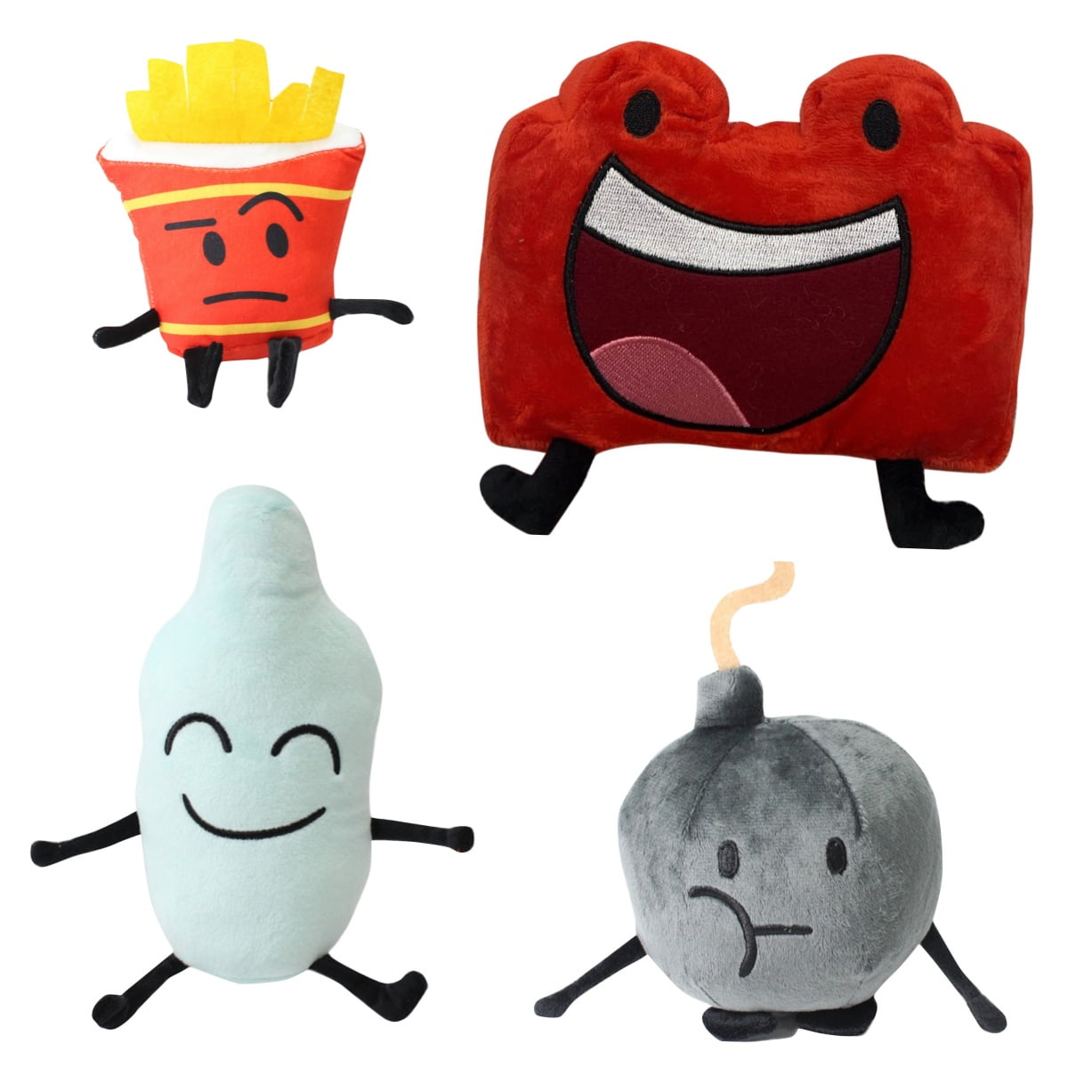7.87" Battle for Dream Island Character Bottle Plush Toys, Cartoon BFDI ...