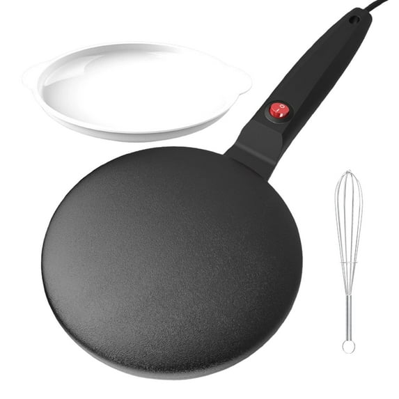 7.87" Griddle and Crepe Maker, Non-Stick Electric Holiday Crepe Pan ...