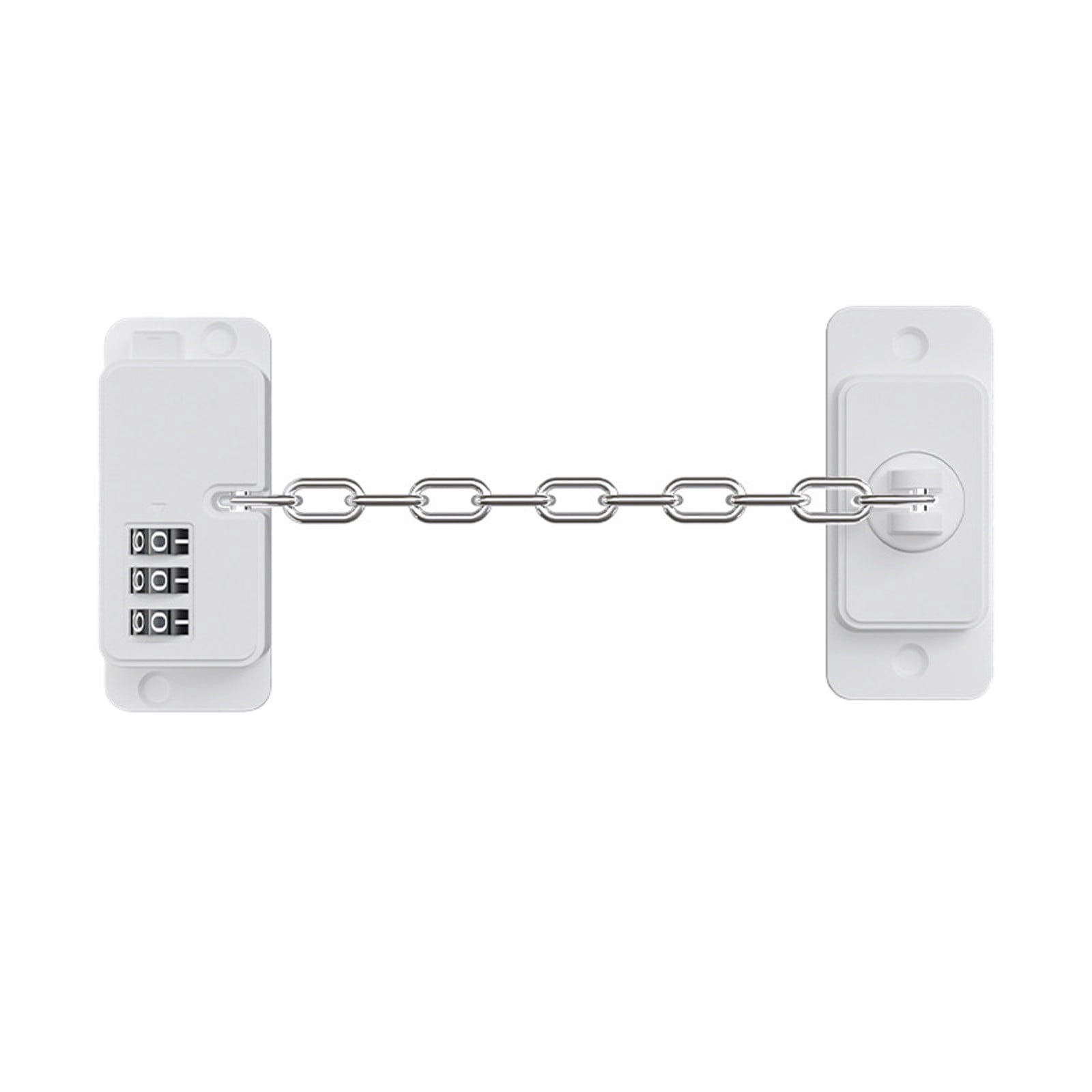 7.87 Inch 3-Digit Combination Child Safety Door Lock, White, Adjustable ...