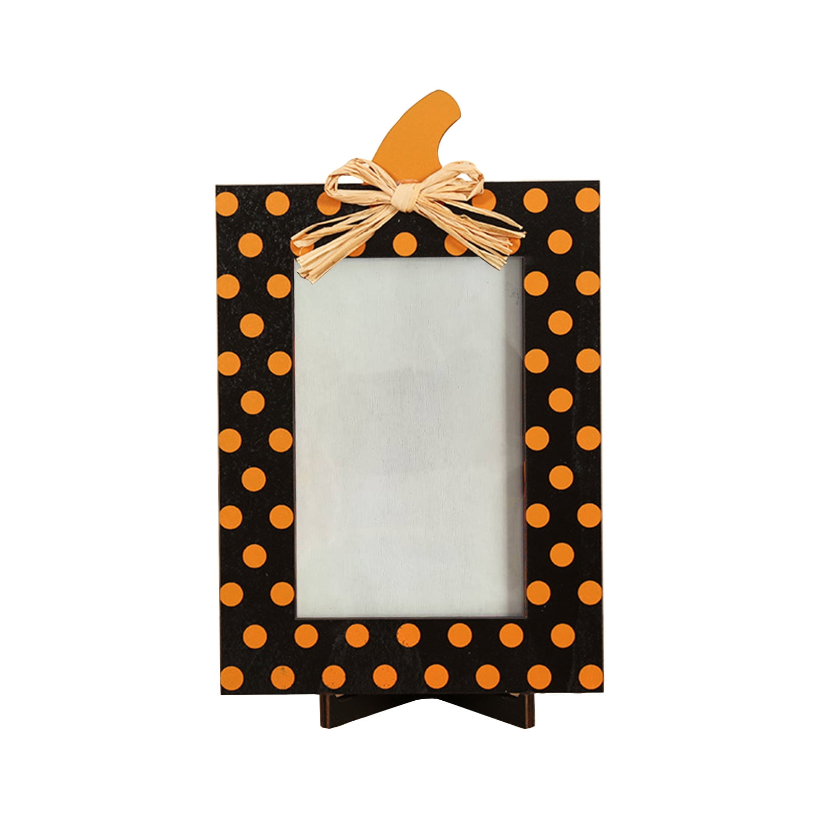 7.87 in. Halloween Scary Pumpkin Picture Frames — Bold Shape with Eerie ...