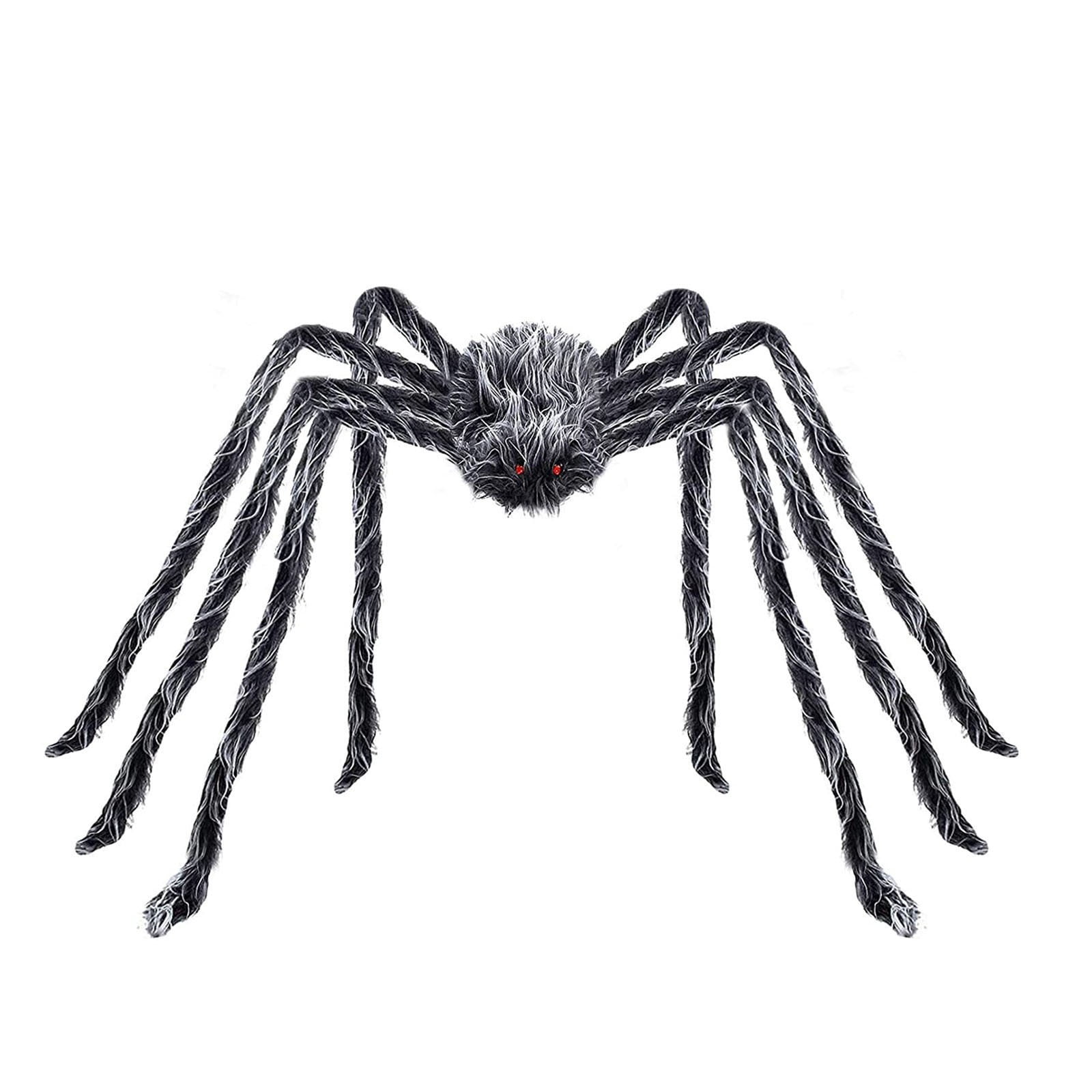 7.87FT Giant Hairy Spider Halloween Decorations | Furry Scary Virtual ...