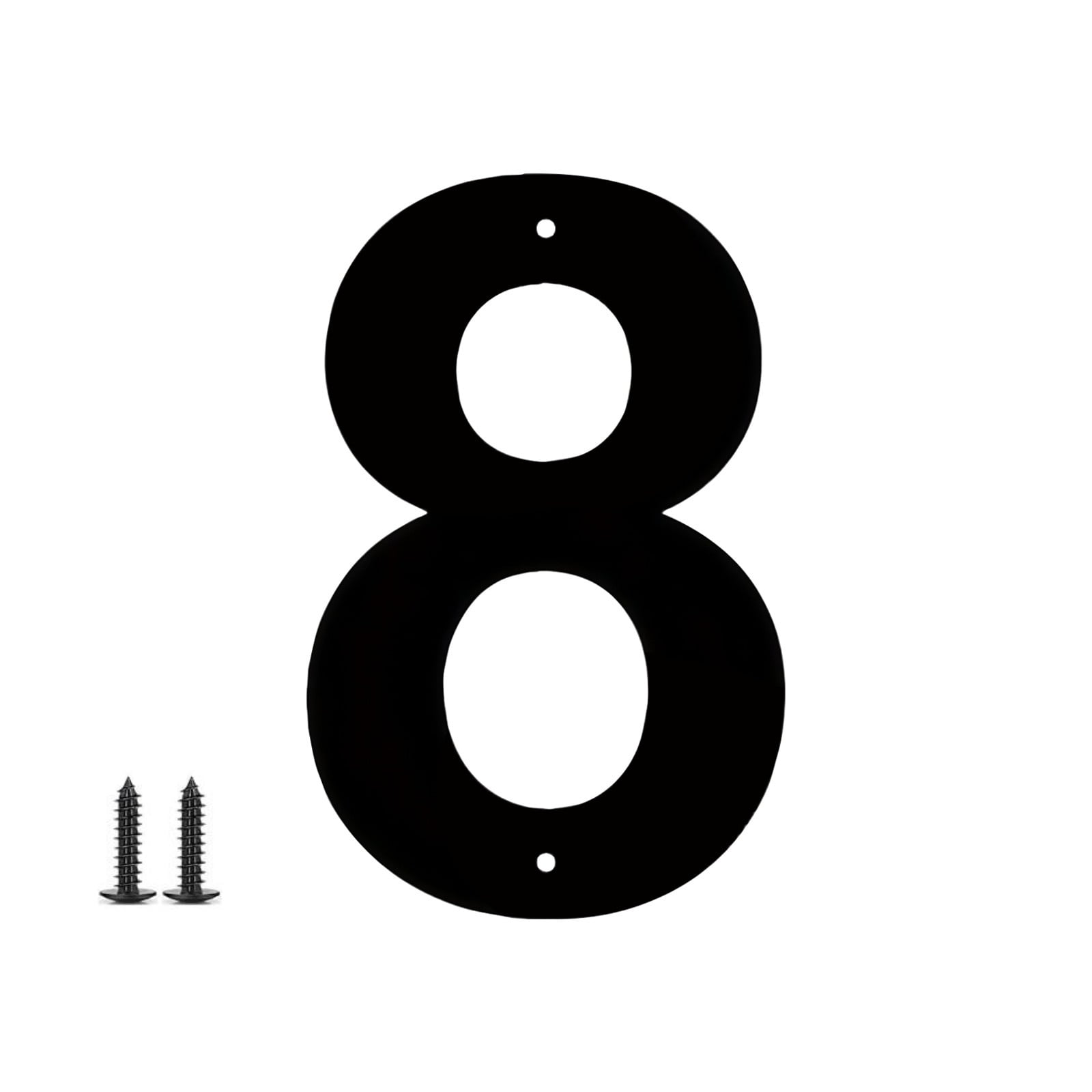7.87Inch Metal House Numbers, Black Metal Numbers, Outdoors Mailbox ...