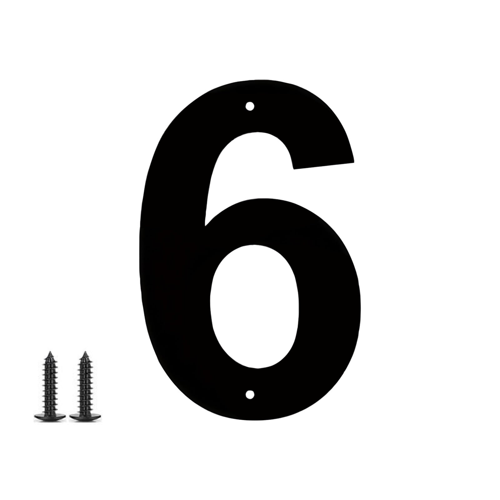 7.87Inch Metal House Numbers, Black Metal Numbers, Outdoors Mailbox ...