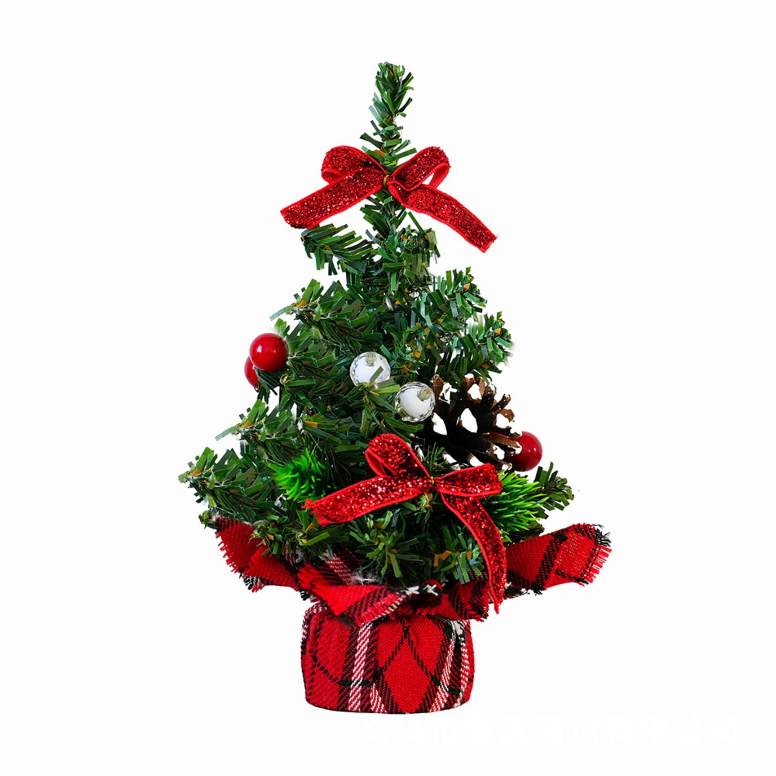 7.87Inch Mini Christmas Tree, Table Top Artificial Christmas Trees ...