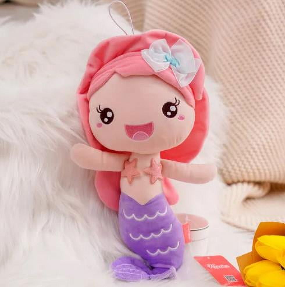 7.8in Mermaid Plush Toy, Soft Stuffed Toy, Cuddly Toy, Cartoon ...