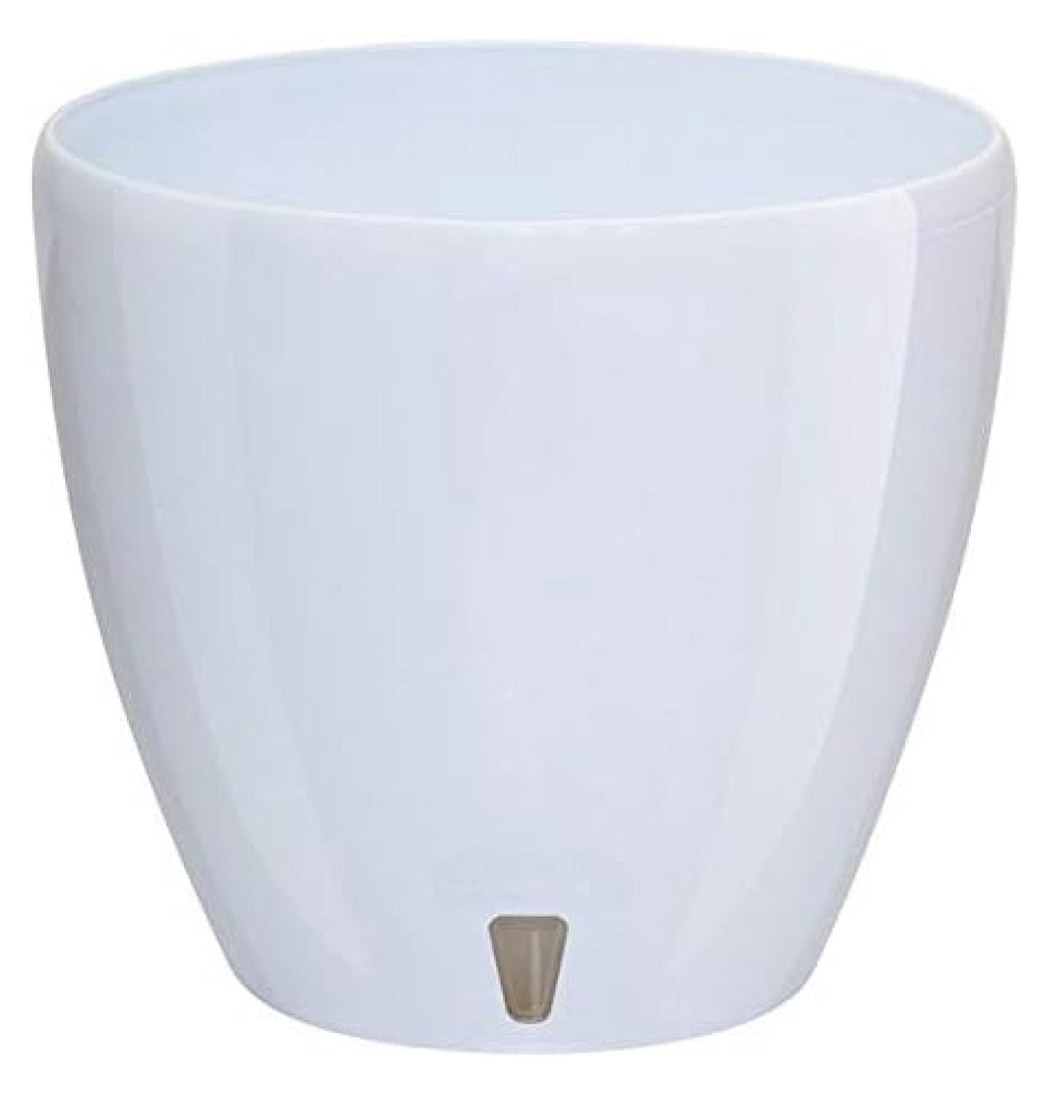 7.9" Deco Self Watering Pots for Indoor Plants in White - Decorative ...