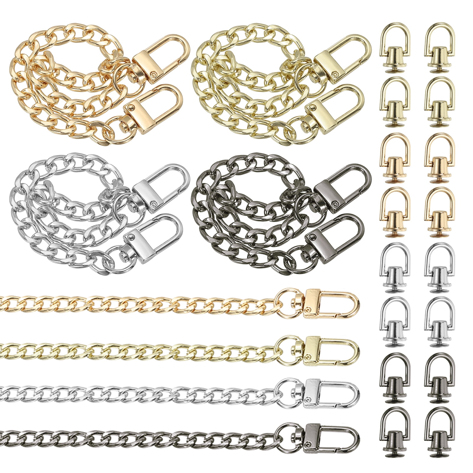 7.9" Flat Purse Chain, 8 Pack Chain Purse Strap Handbag Chains ...