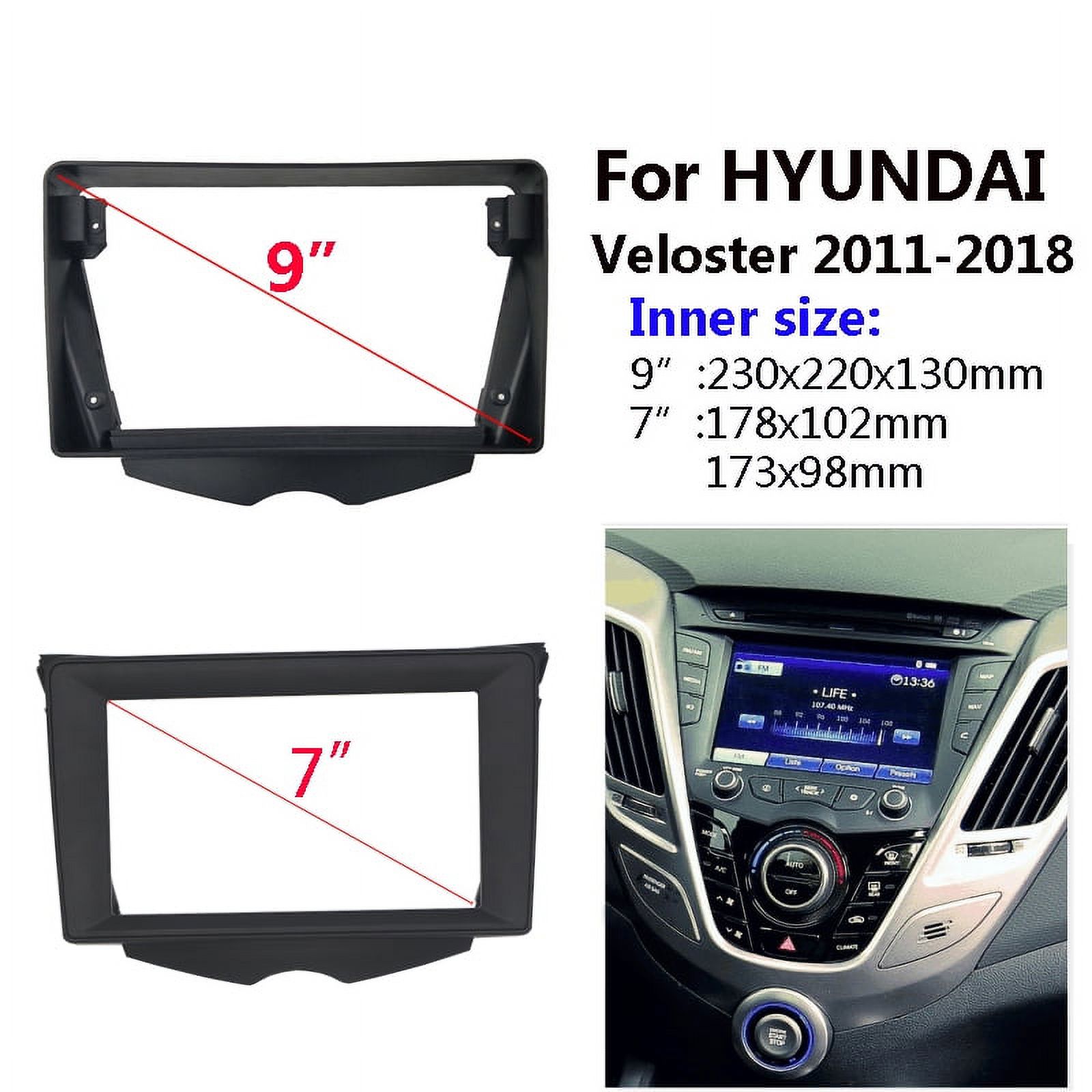 7/9 Inch 2 Din Car Radio Fascia For Hyundai Veloster 2011-2018 Auto ...