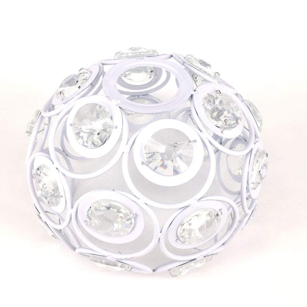 7.9 Inch Crystal White Lamp Shade - Walmart.com