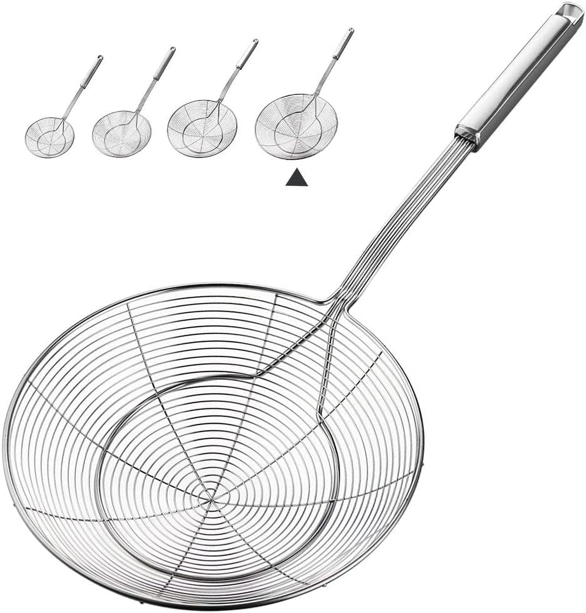 7.9 Inch Spider Strainer Skimmer, Reinforced Double Coil Wire Skimmer ...