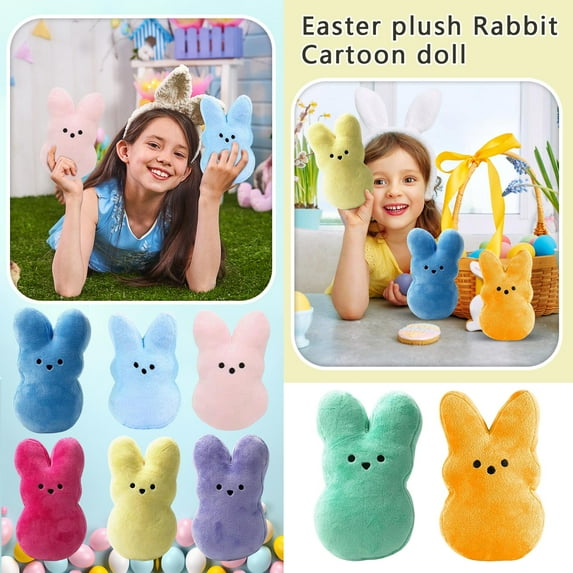 7.9 inch Easter Bunny Plush Toys, Easter Basket Stuffers Toys, Cute ...