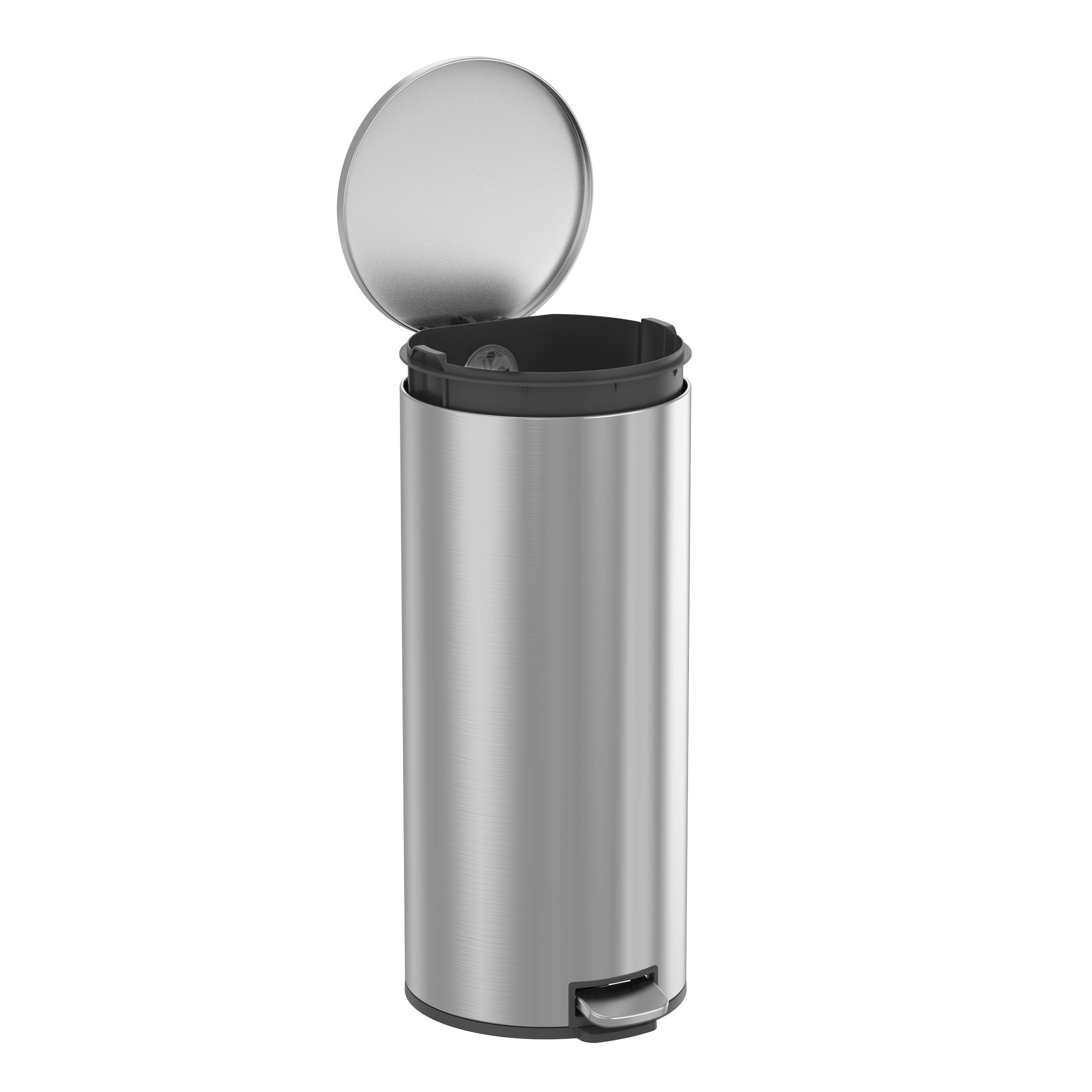 Better Homes & Gardens Kitchen Trash Can, 7.9 Gallon Stainless Steel ...