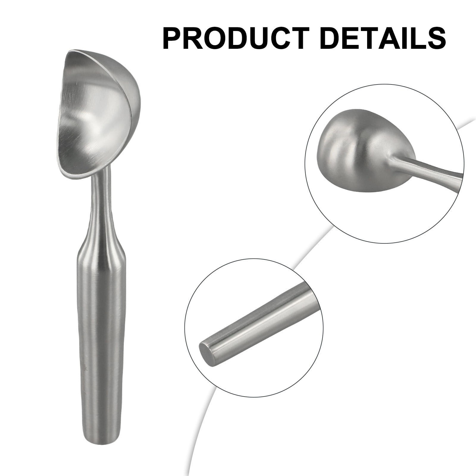7.9Inch Heavy Duty Stainless Steel Ice Cream Scoop Ball Scoops Ice ...