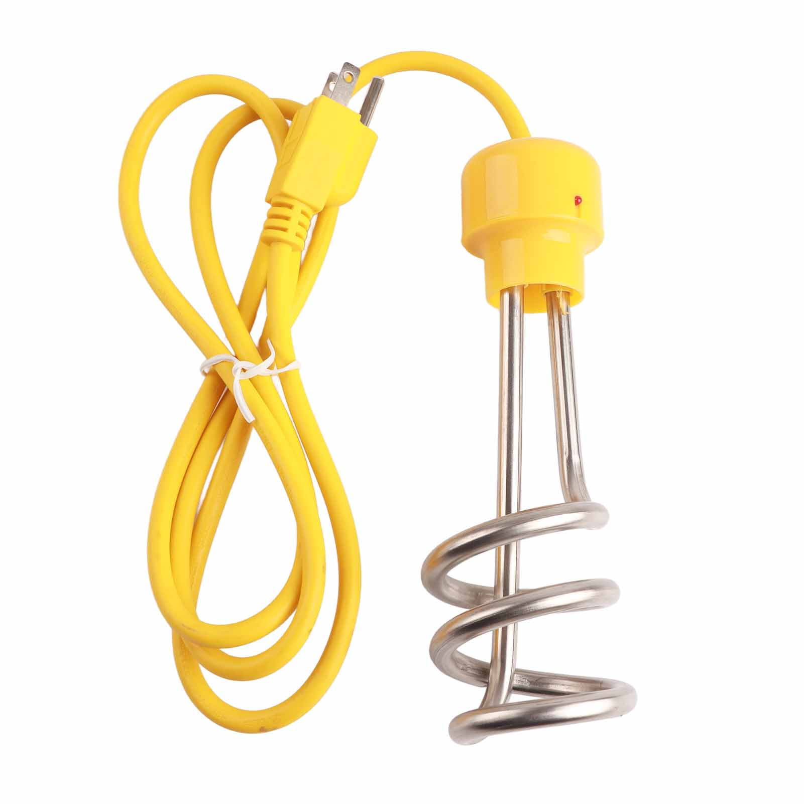 7.9X2.2 Inch Yellow Immersion Water Heater Cord Length 4.9 Feet 1500W ...