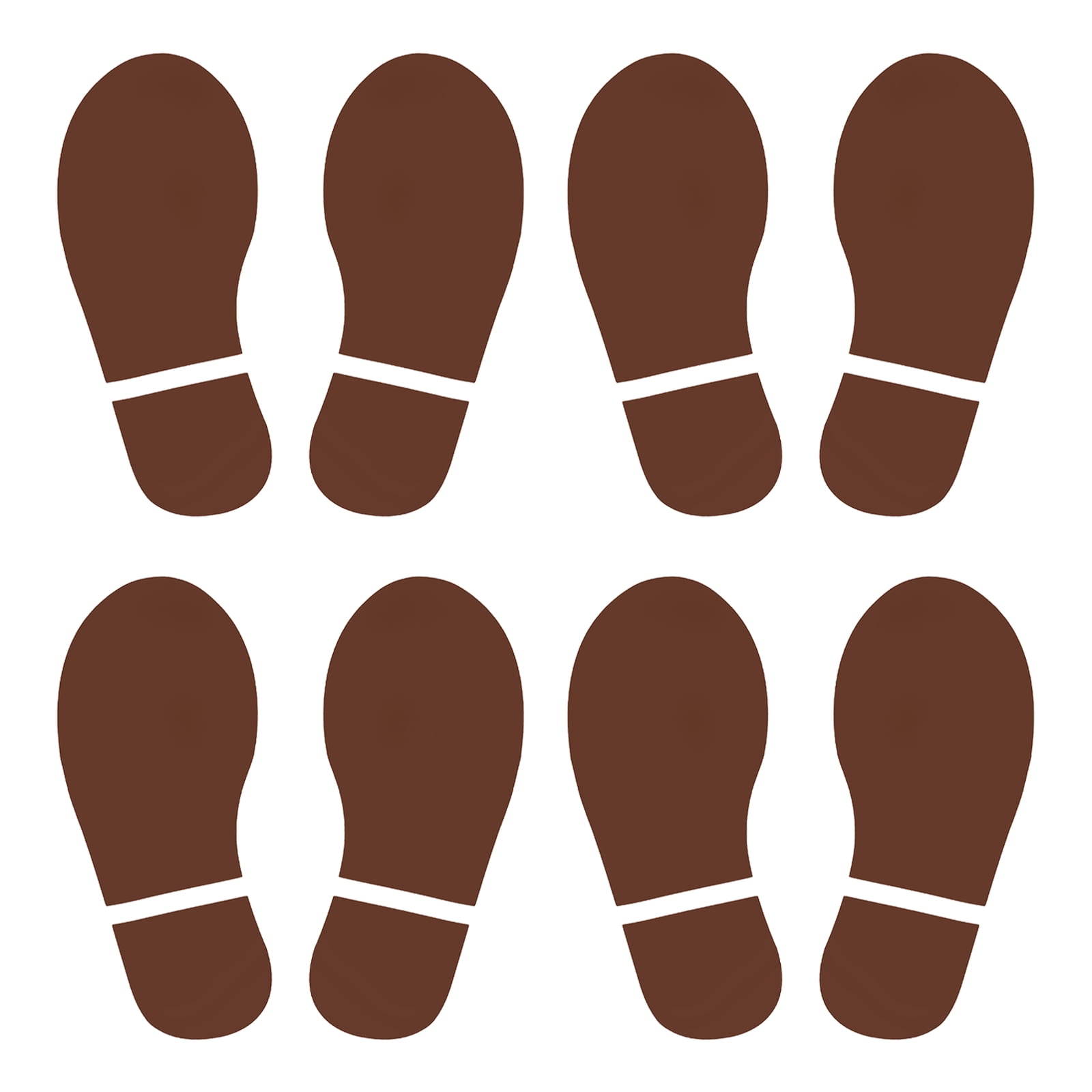 7.9x3.3" Footprints Floor Stickers Footprint Wall Stair Decal Sticker ...