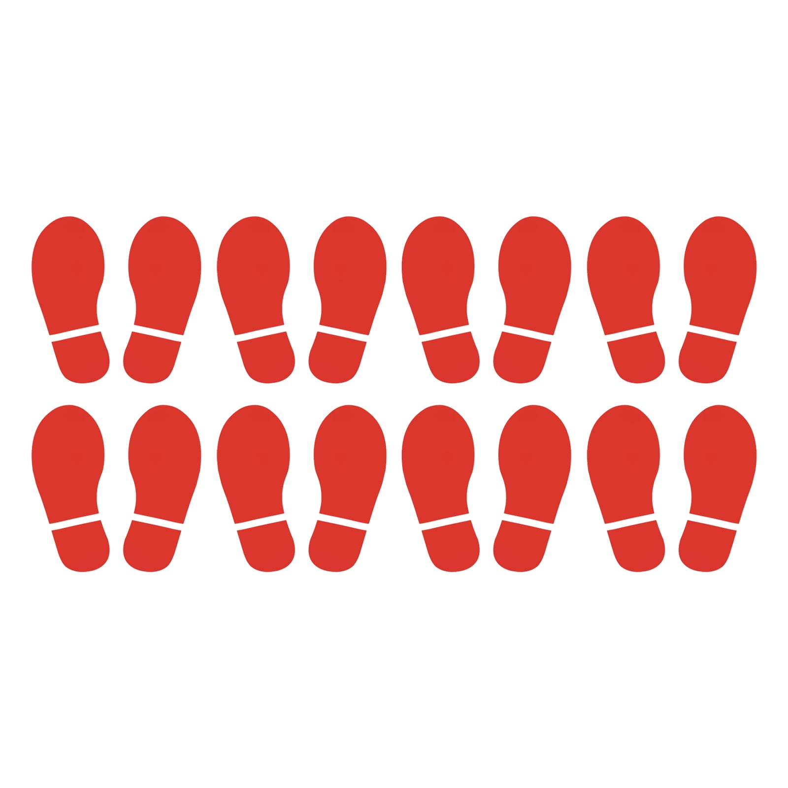 7.9x3.3" Footprints Floor Stickers Footprint Wall Stair Decal Sticker ...