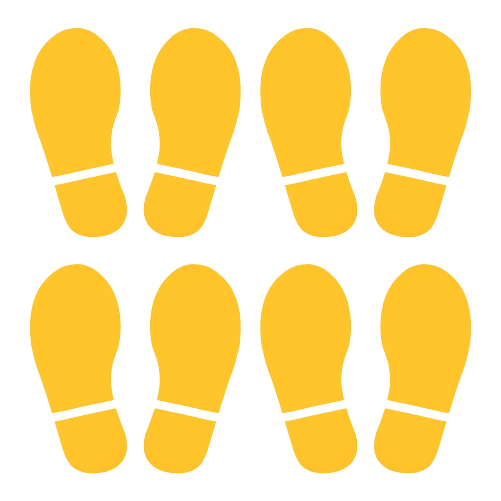 7.9x3.3" Footprints Floor Stickers Footprint Wall Stair Decal Sticker ...