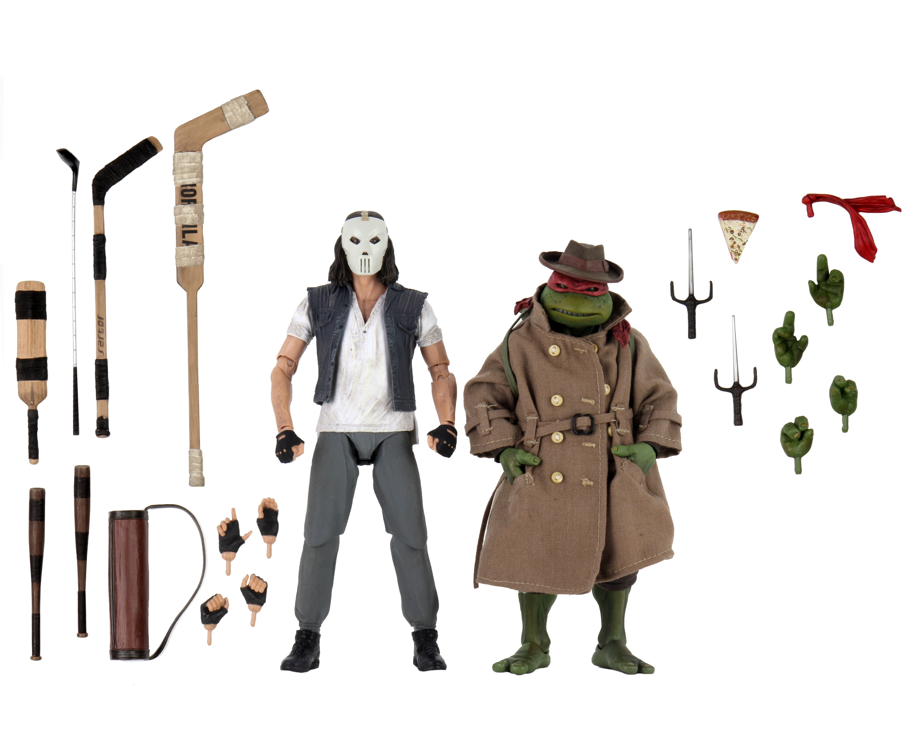 "TMNT Ninja Turtles 7"" Action Figure 2 Pack: Casey Jones & Raphael in ...