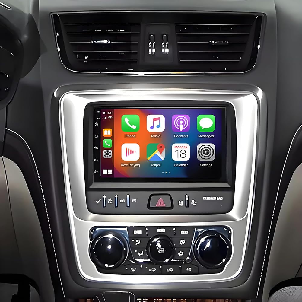 7" Android 14 Double Din Car Stereo for Traverse 2013-2017, for GMC ...