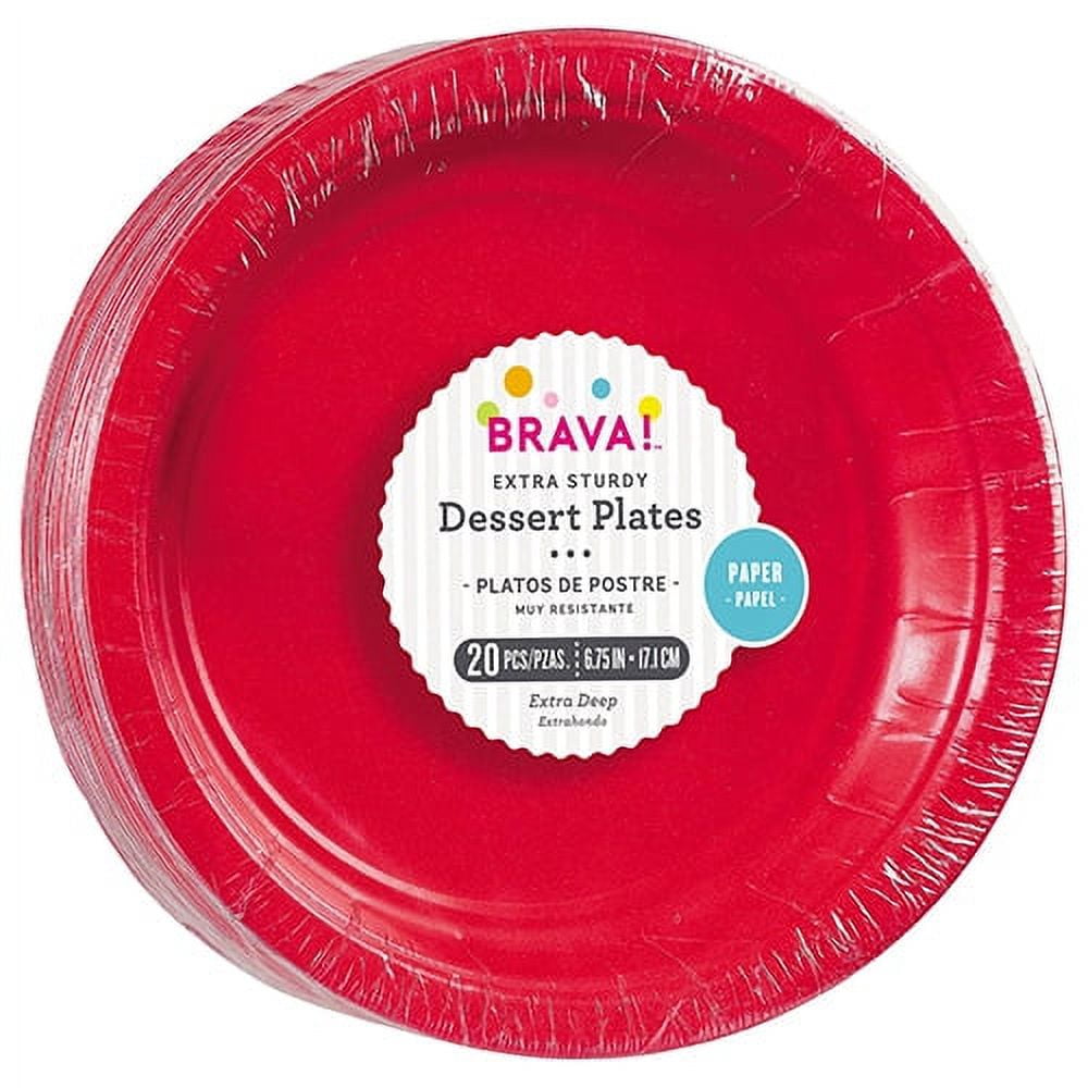 7" Apple Red Round Paper Plates - Walmart.com