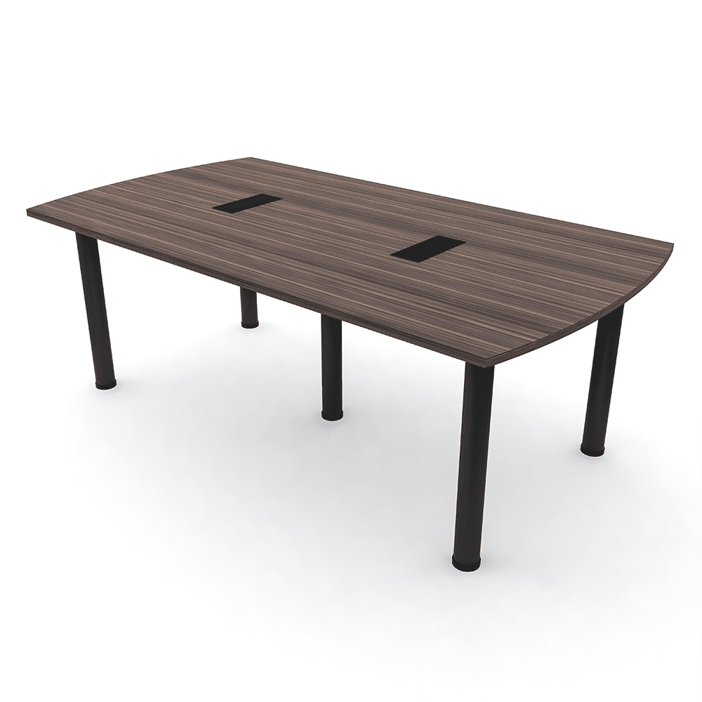 7' Arc Rectangle Conference Room Table Power And Data Post Legs ...