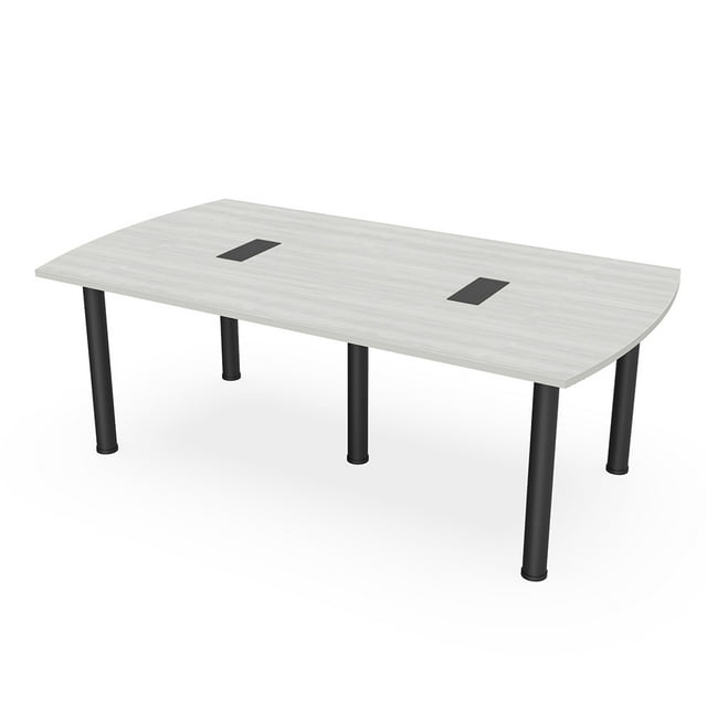 7' Arc Rectangle Conference Room Table Power And Data Post Legs ...