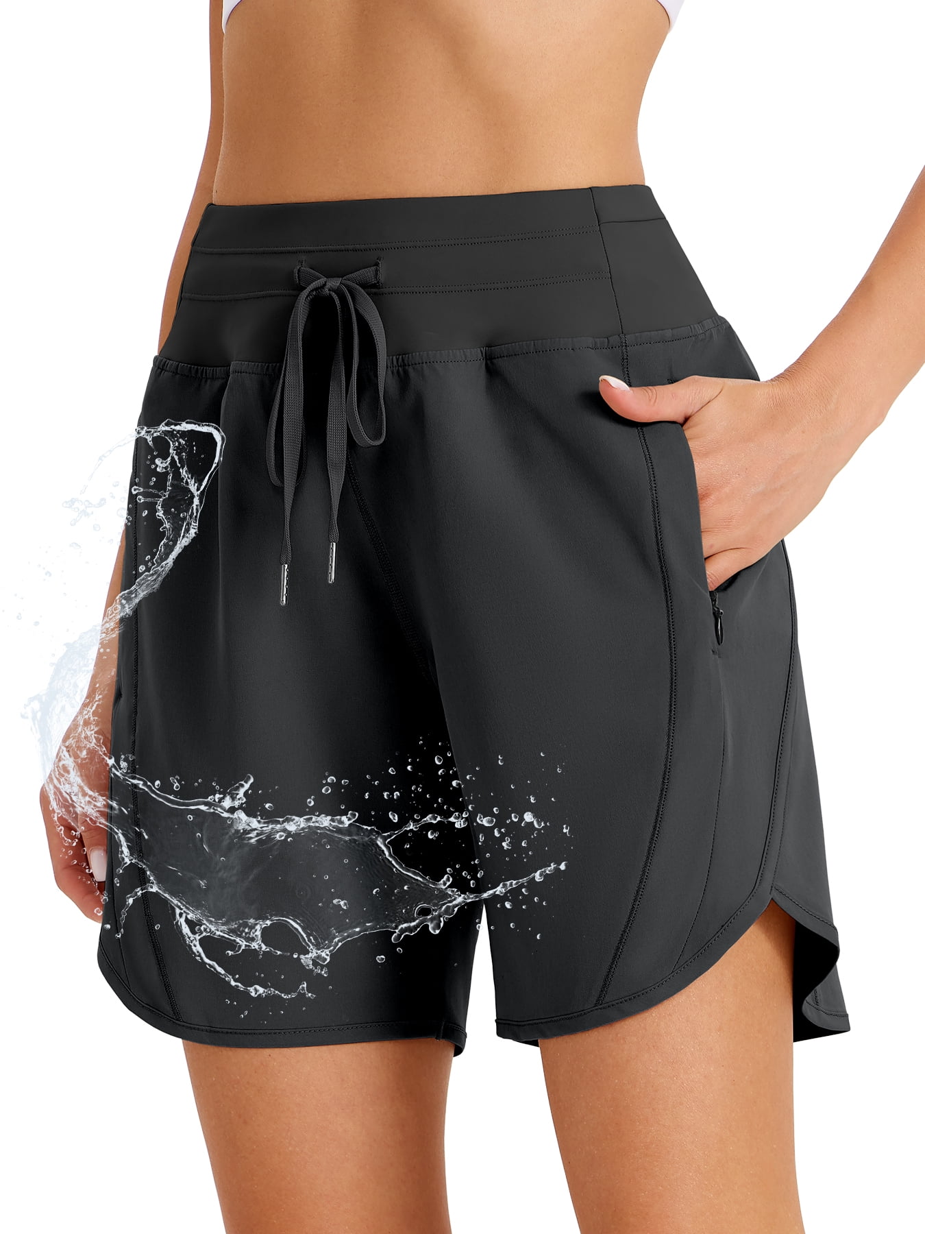 7" Athletic Shorts Running High Waisted for Women Quick Drying Workout ...