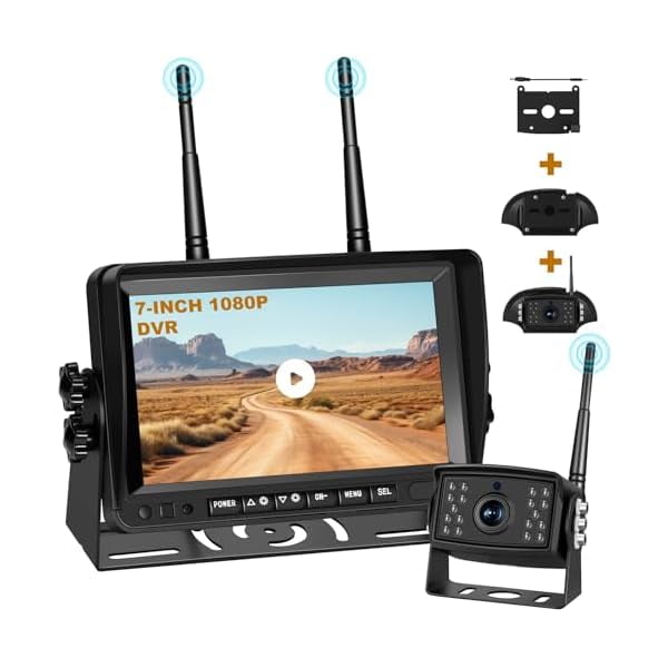 7'' Backup Camera Wireless For Rv Truck Trailer, Monitor & 1080P ...