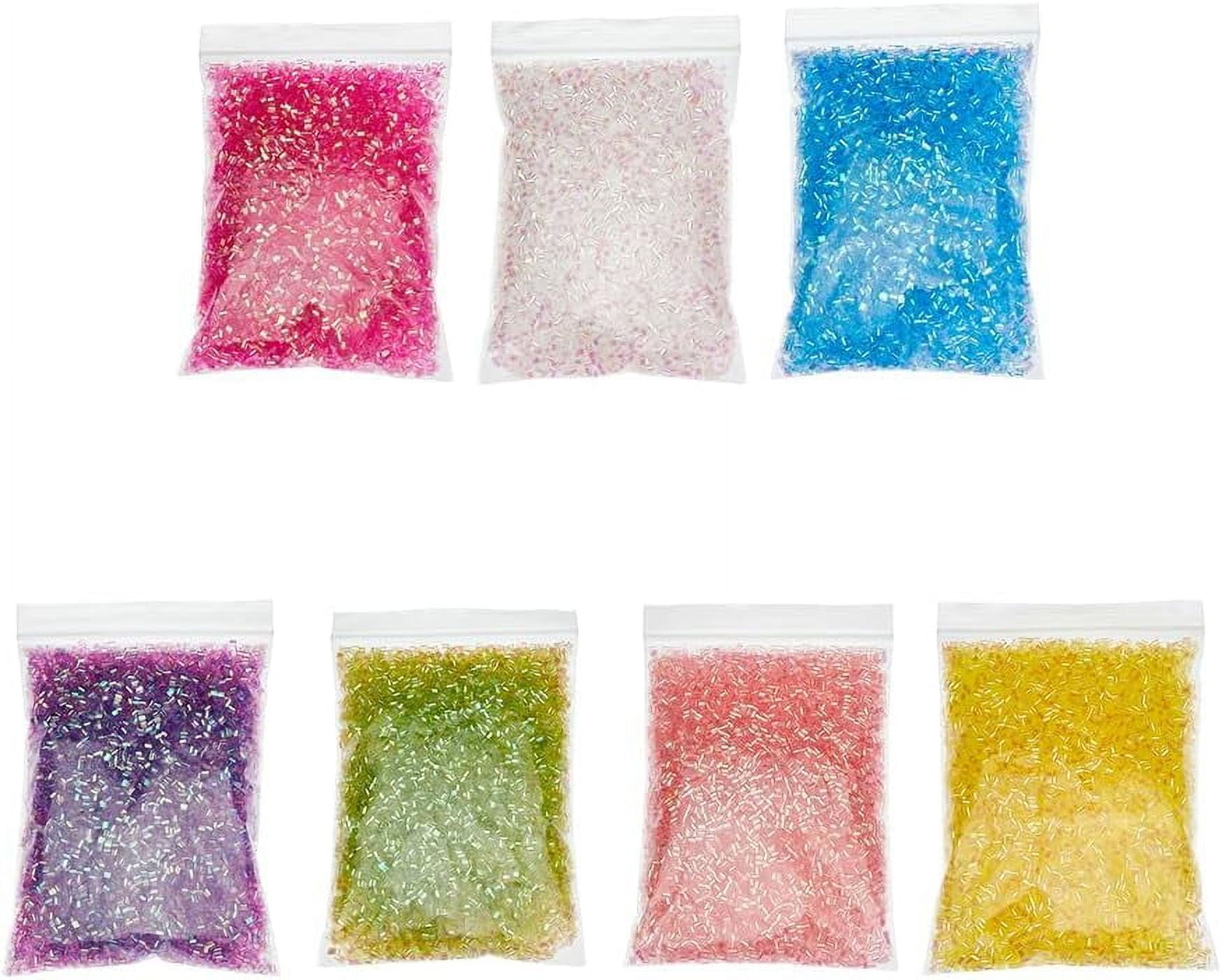 7 Bags 140g Crispy Bingsu Beads for Slim Iridescent Soft Straw Tube 3D ...