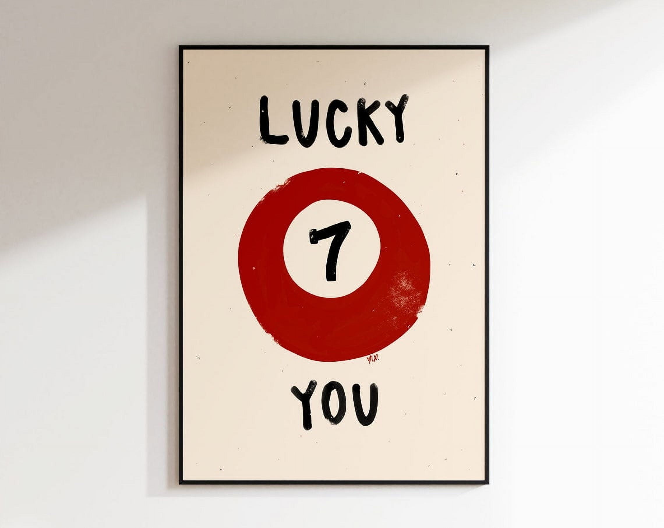 7 Ball Print Aesthetic Posters Cool Wall Art Apartment Decor Red Retro ...