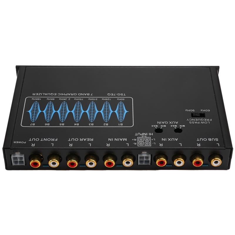 7 Band Car Equalizer Audio EQ Tuning Crossover Amplifier Parametric ...