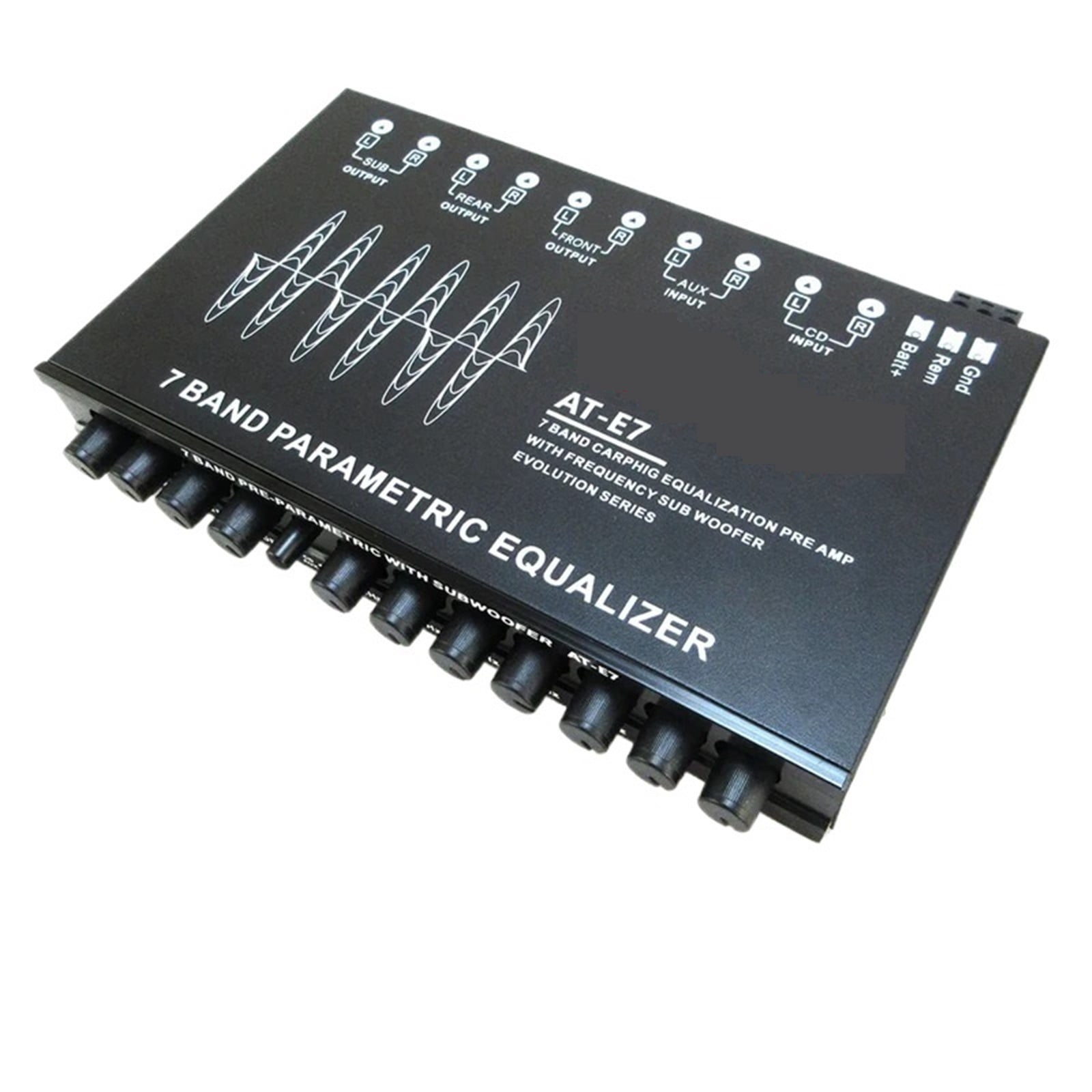 7-Band Car Equalizer LED, Adjustable 7 Bands EQ Car Amplifier Graphic ...
