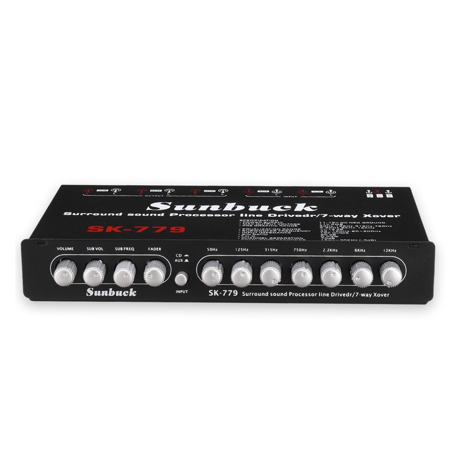 7-Band Subwoofer Amplifier Board DC 11-15V Car Power Stereo Amplifier ...